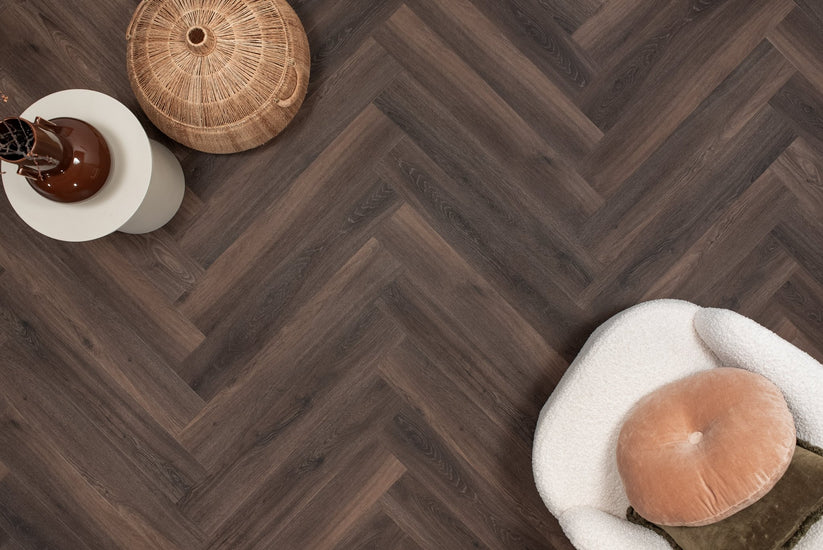 Solza Walvisgraat Plak PVC Desio Dark - ULTRAMAT - SLZ-5024 | Solza.nl