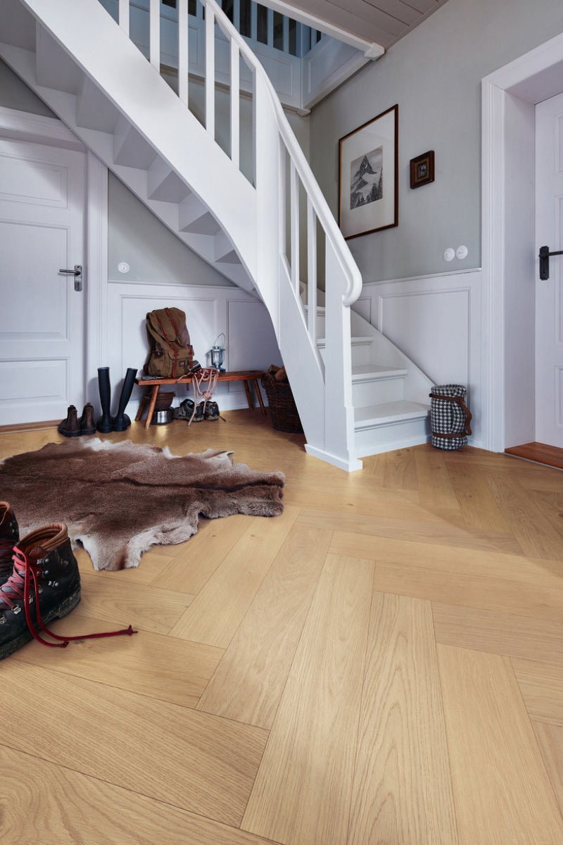 Floer Hybride Hout Visgraat Crėme Eiken FLR-5014 | Solza.nl