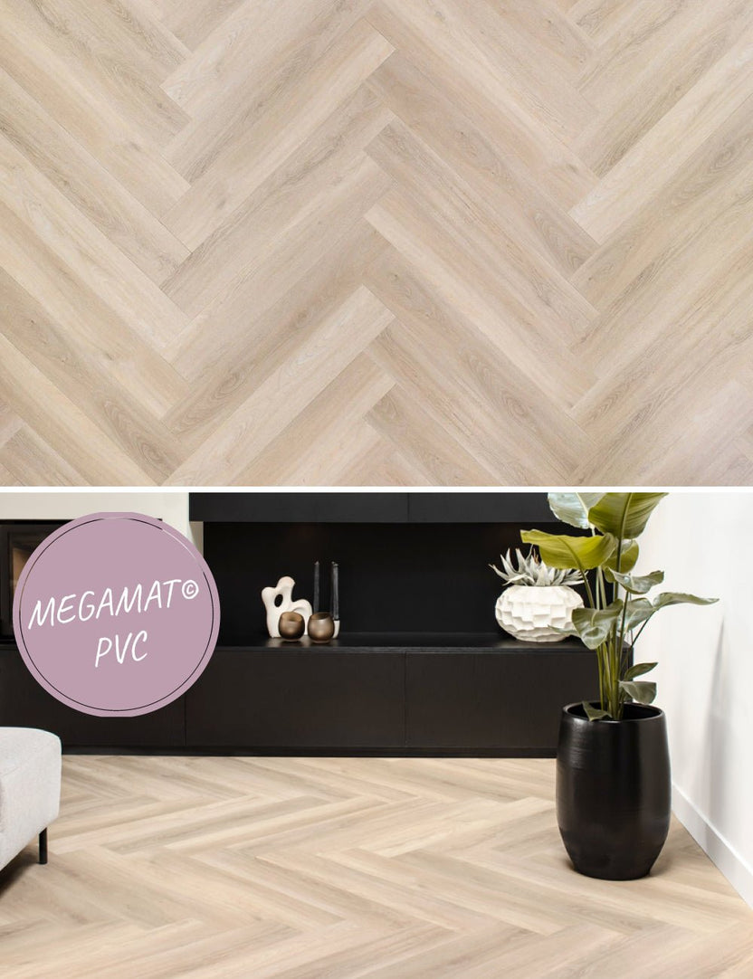 vtwonen Plak PVC Noble Natural Dryback Hongaarse Punt | Solza.nl