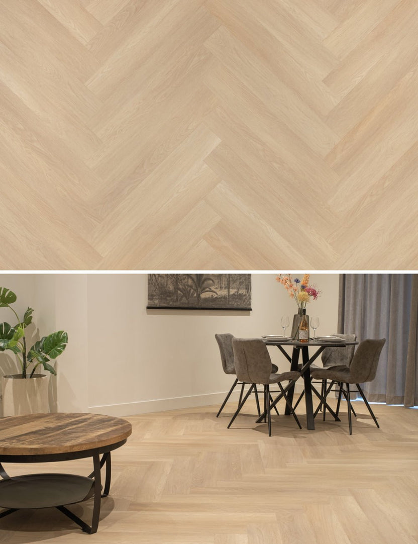 vtwonen Plak PVC Noble Natural Dryback Hongaarse Punt | Solza.nl