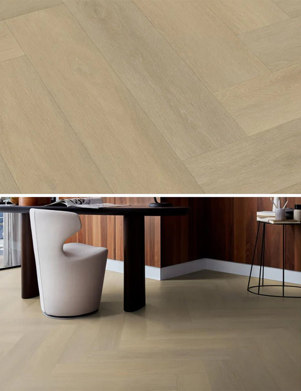 vtwonen Plak PVC Herringbone Natural Dryback Visgraat | Solza.nl